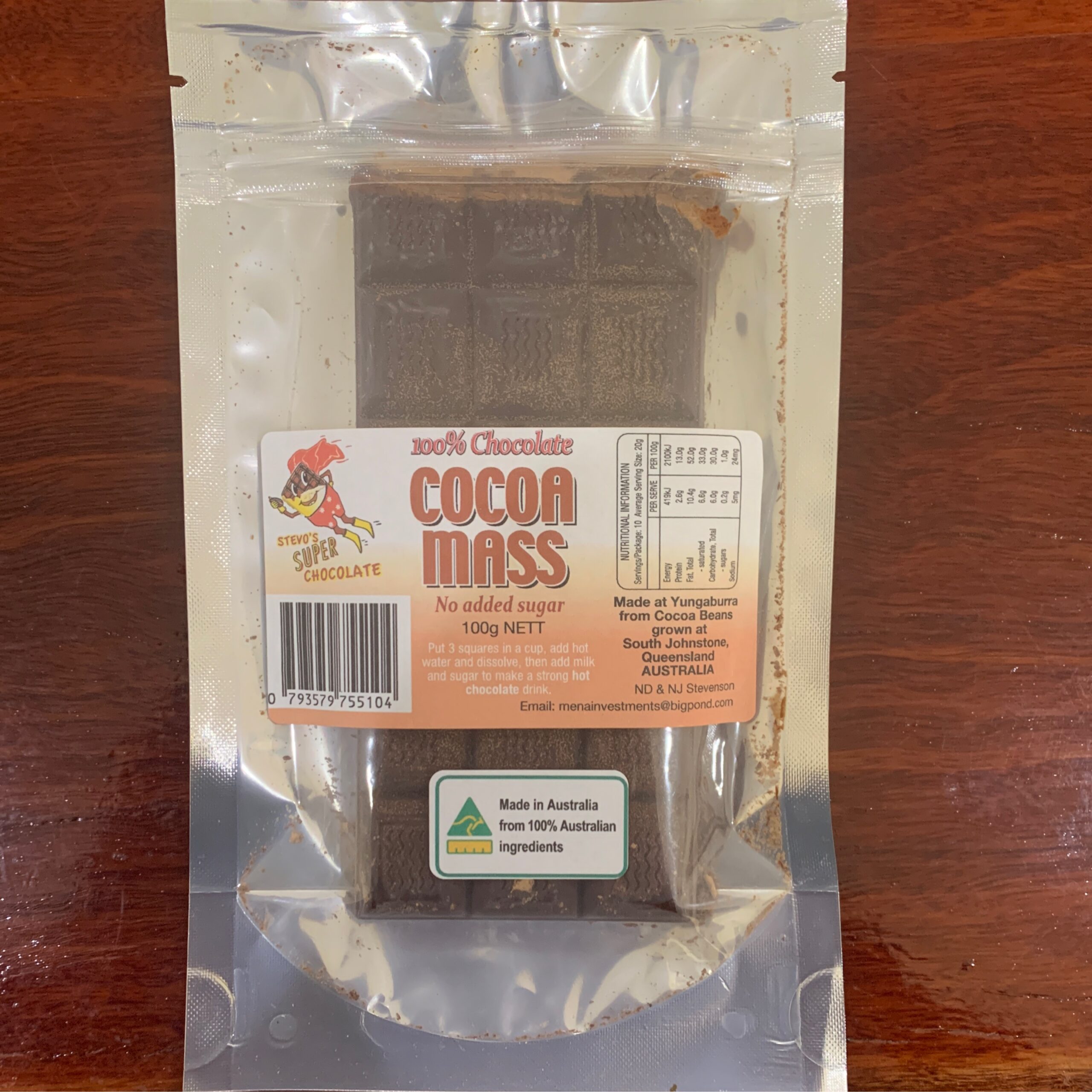 Stevo Super Chocolate Cocoa Mass | Winter & Mann