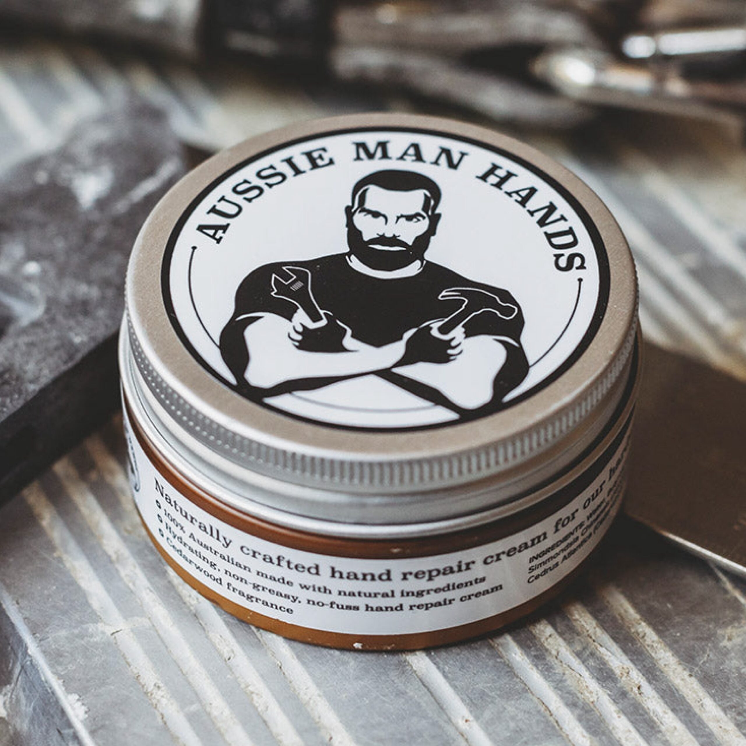 Aussie Man Hands - Naturally Crafted Hand Repair Cream 80g | Winter & Mann